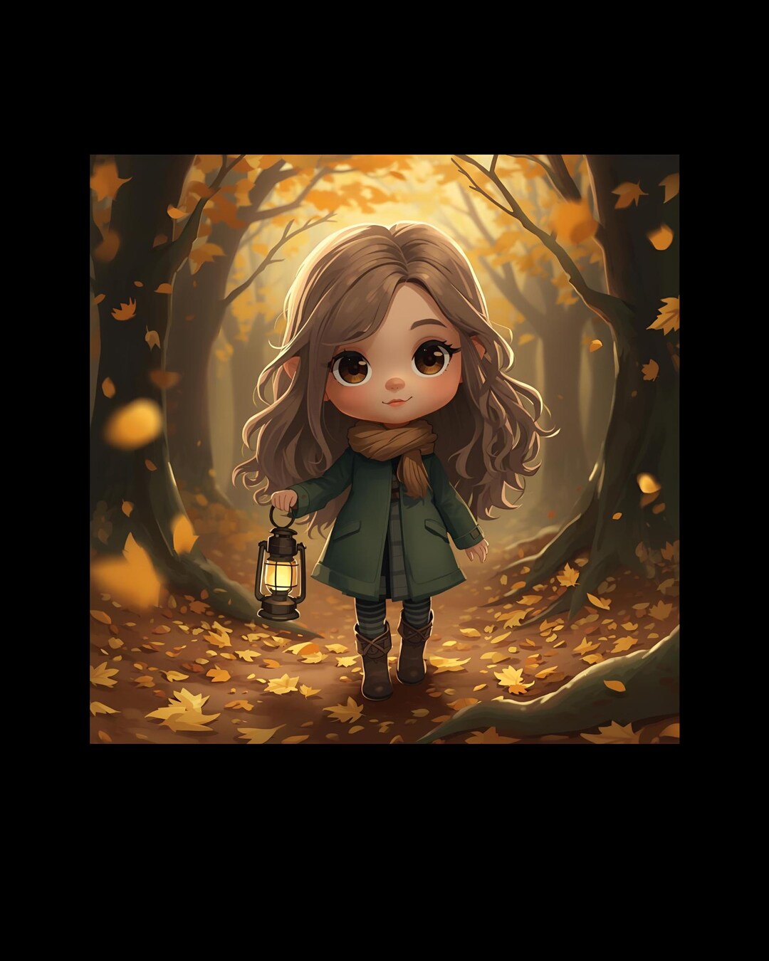 Chibi Fall Kids Clipart: Kawaii Autumn PNG Bundle - Etsy