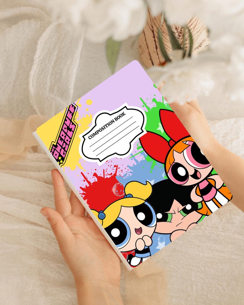 Powerpuff Girls Notebook Cover: Editable Printable (digital Download ...