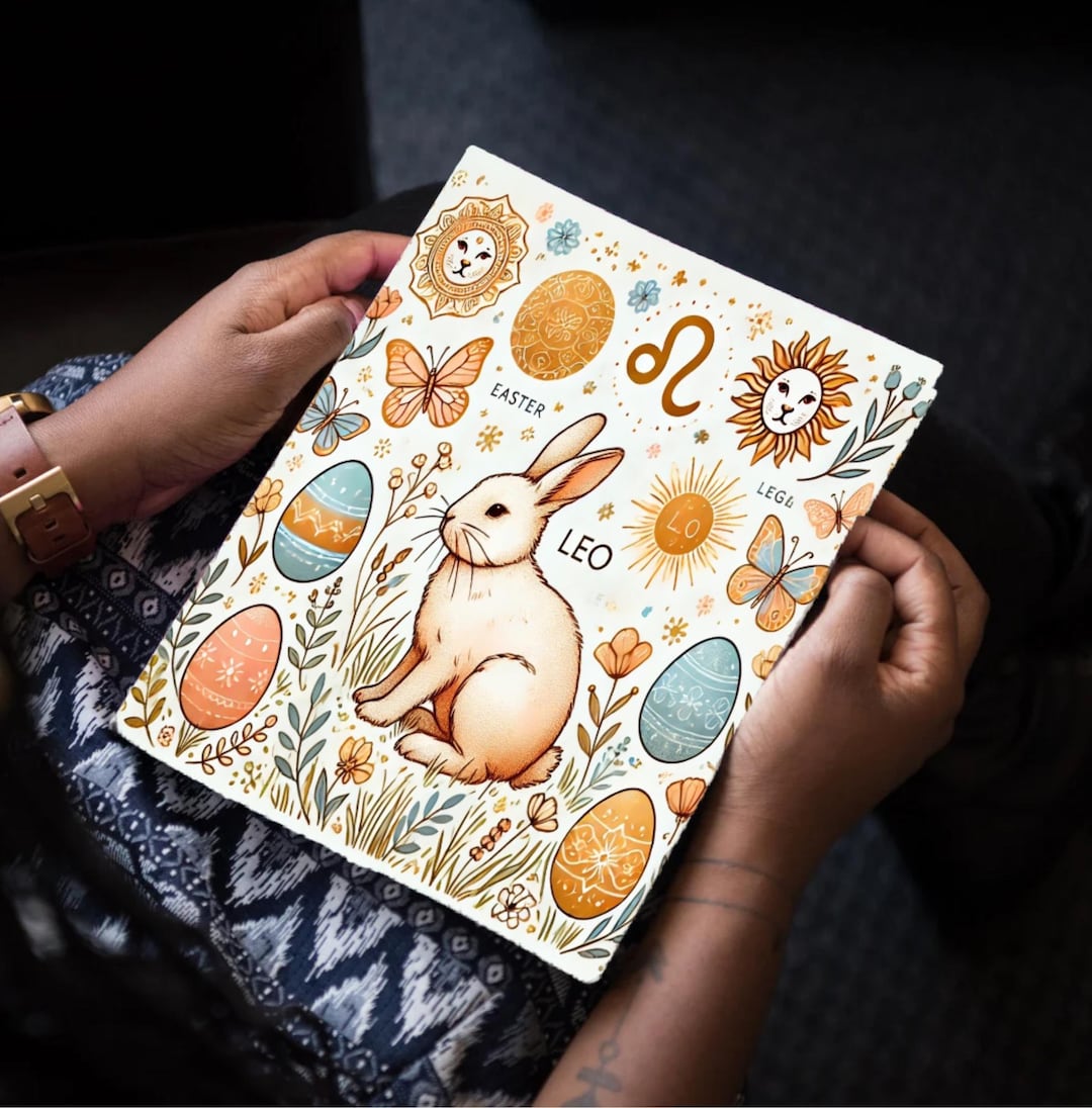 Easter Coloring Pages Printables PDF, Zodiac Manifest With Easter Bunny ...