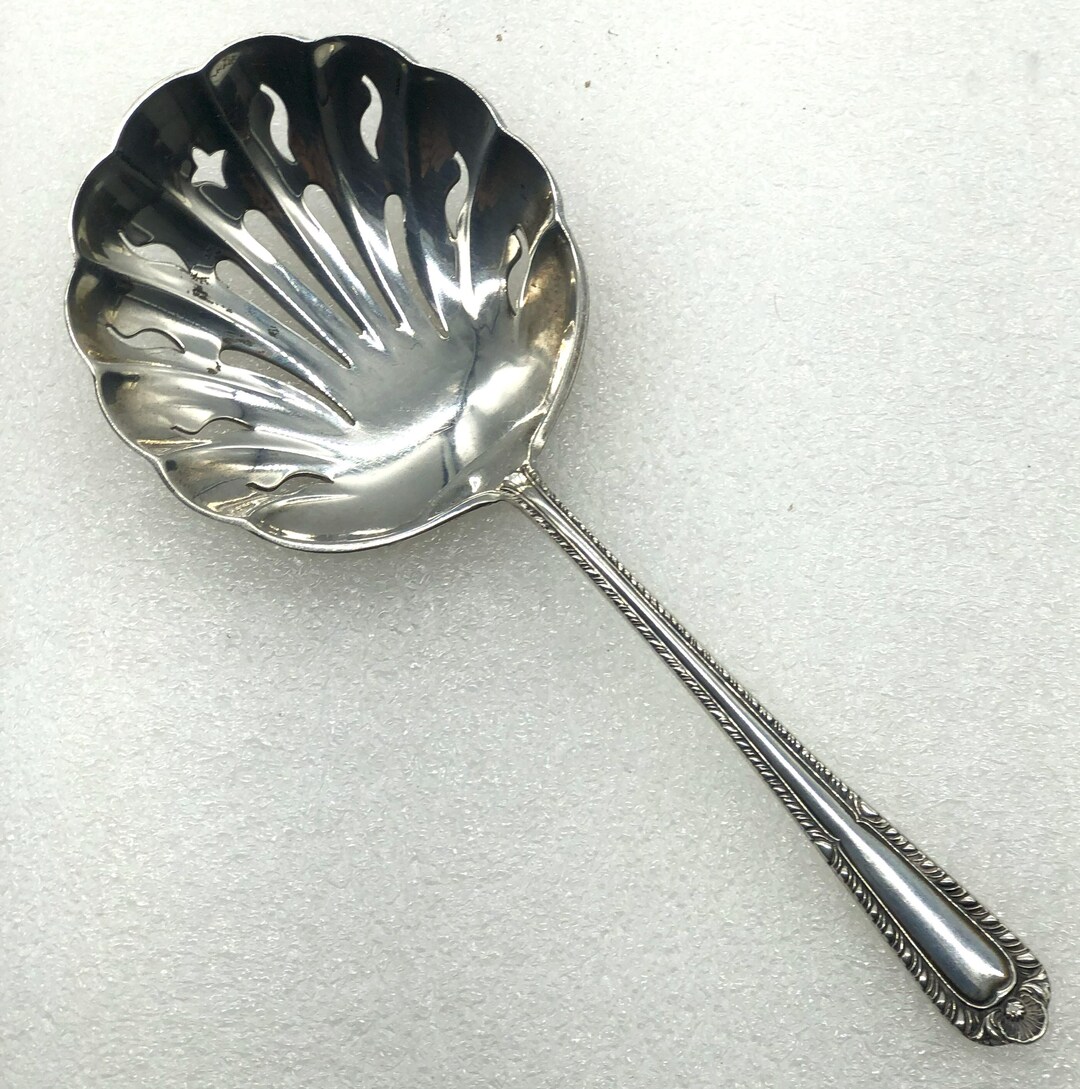 Vintage Antique Sterling Silver Bon Bon / Nut Spoon/ Scoop - Etsy