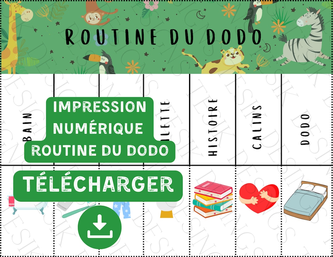 Routine Du Dodo - Etsy
