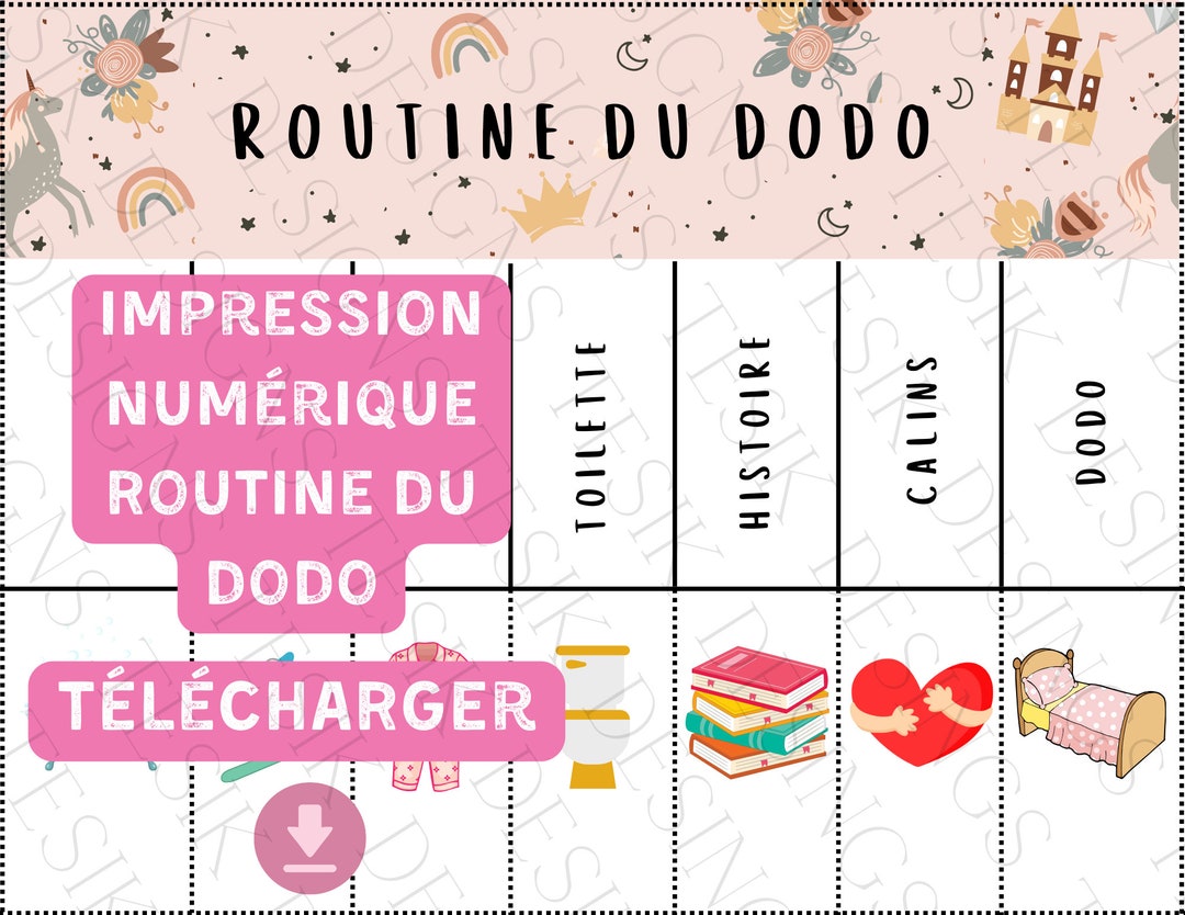 Routine Du Dodo à Imprimer - Etsy