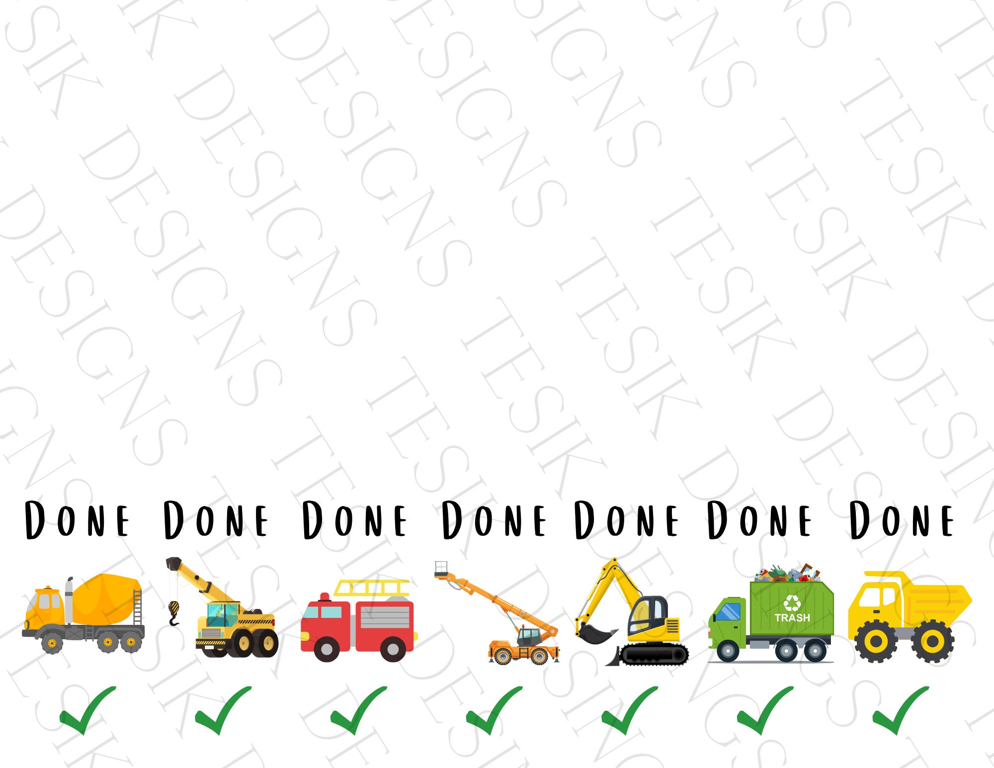 Printable Morning Routine Chart (truck Themed) - Etsy