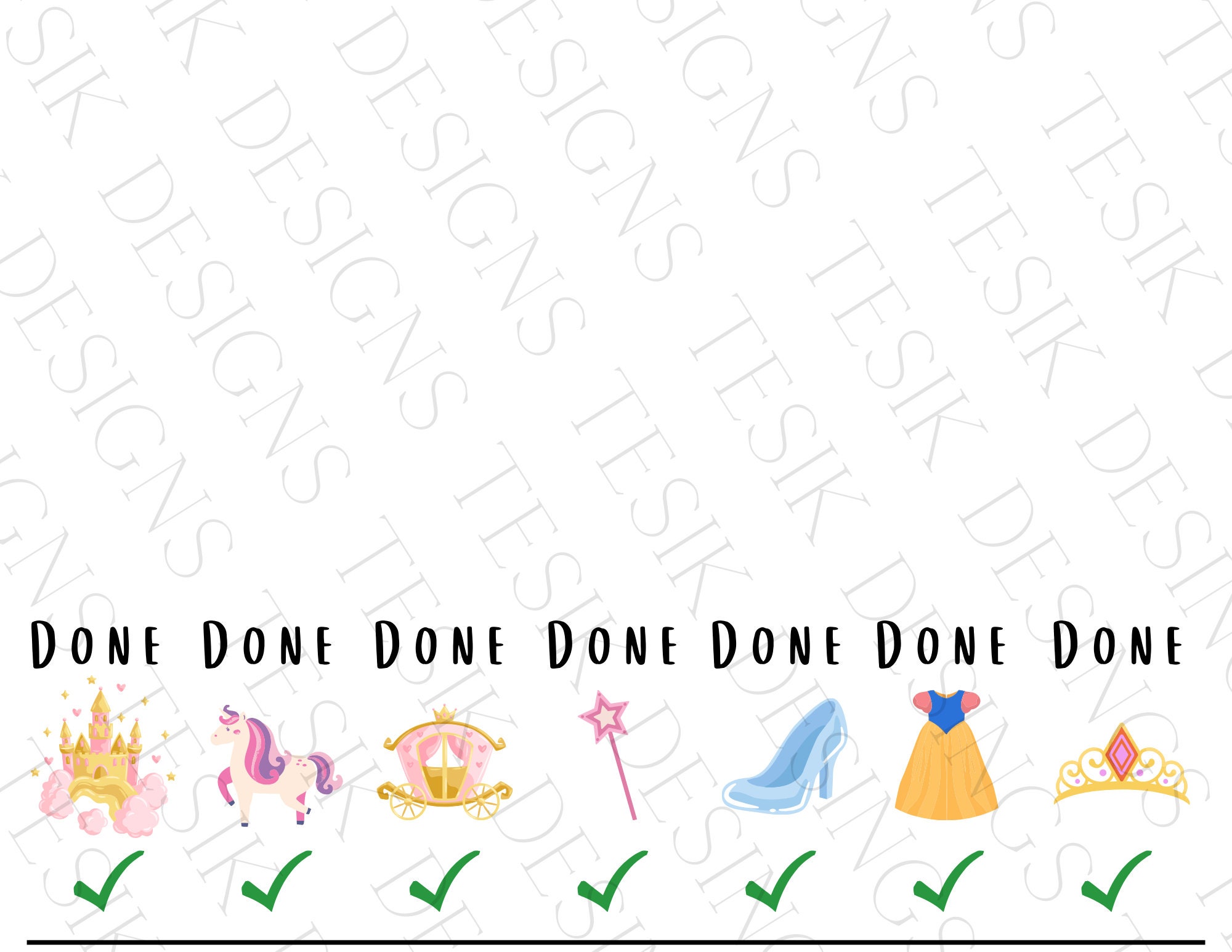 Printable Morning Routine Chart (princess Themed) - Etsy