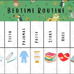 Bedtime Routine - Safari - Etsy