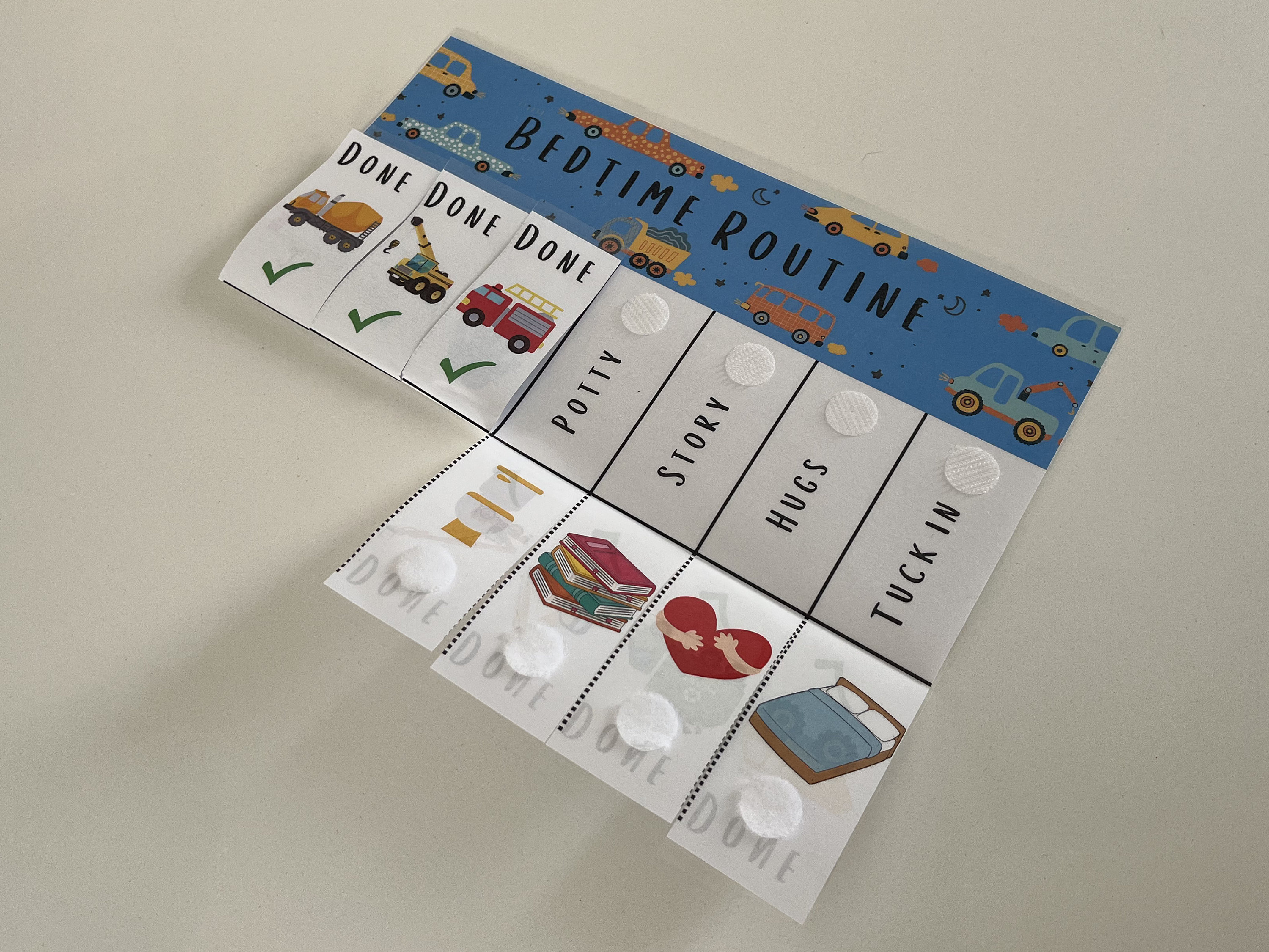 Bedtime Routine Chart (pre-made) - Etsy