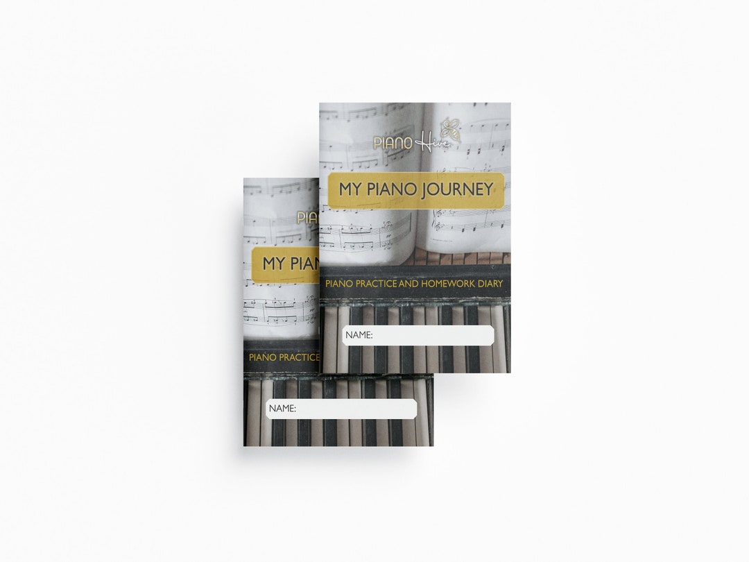 Notebook & Weekly Planner for Piano Lessons and Practice Schedule. All ...