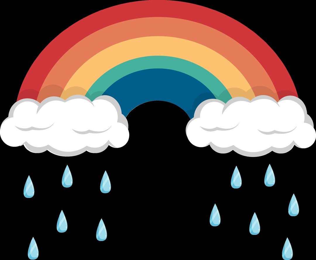Raining Rainbow - Etsy