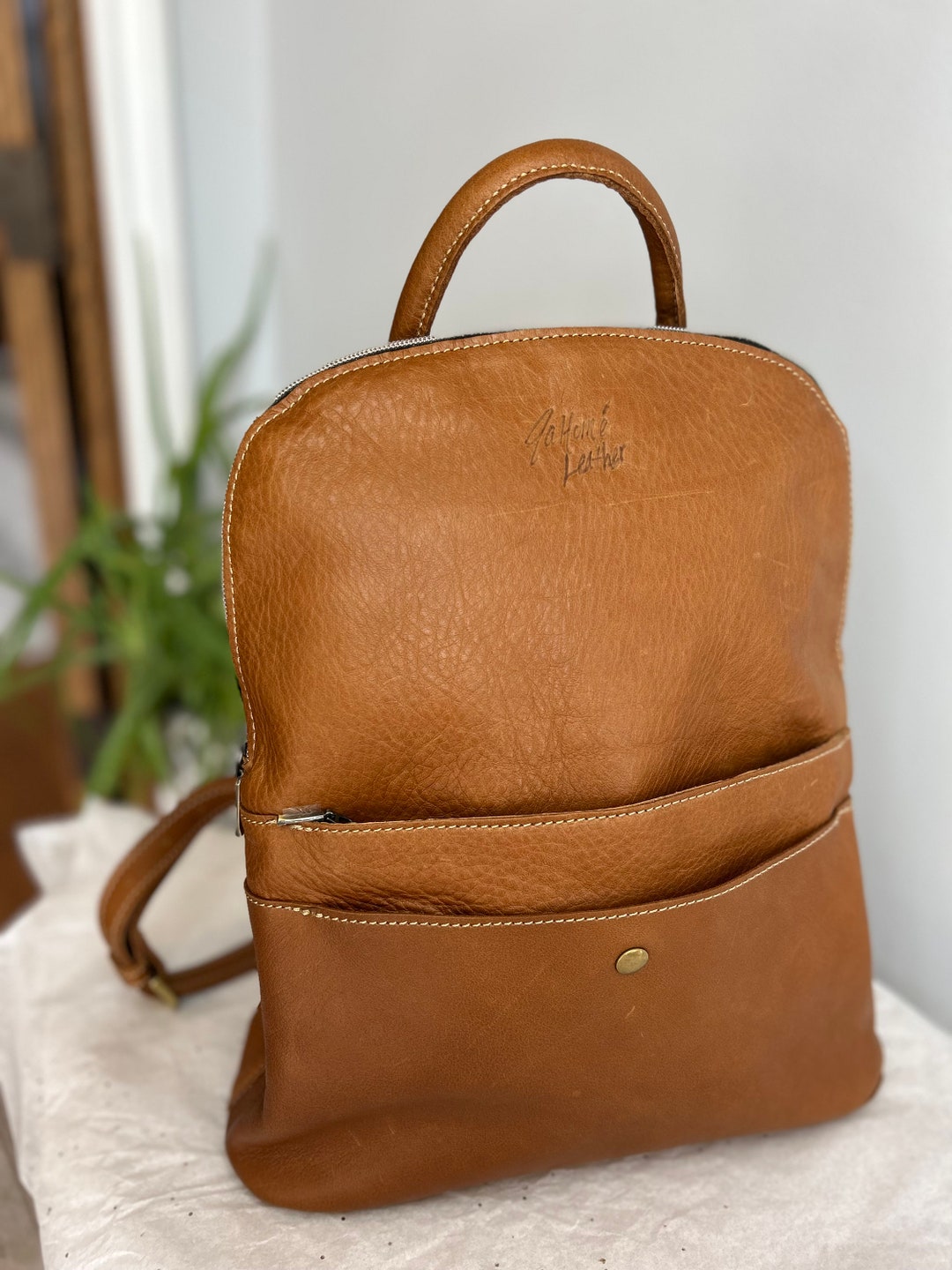 Fargo Whiskey Backpack Super Smooth Backpack Leather Backpack - Etsy