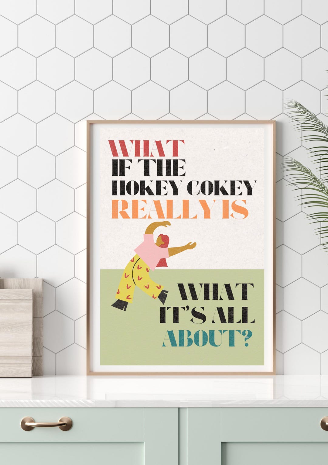 Hokey Cokey - Digital Download - Funny Wall Art - Printable Home Decor ...