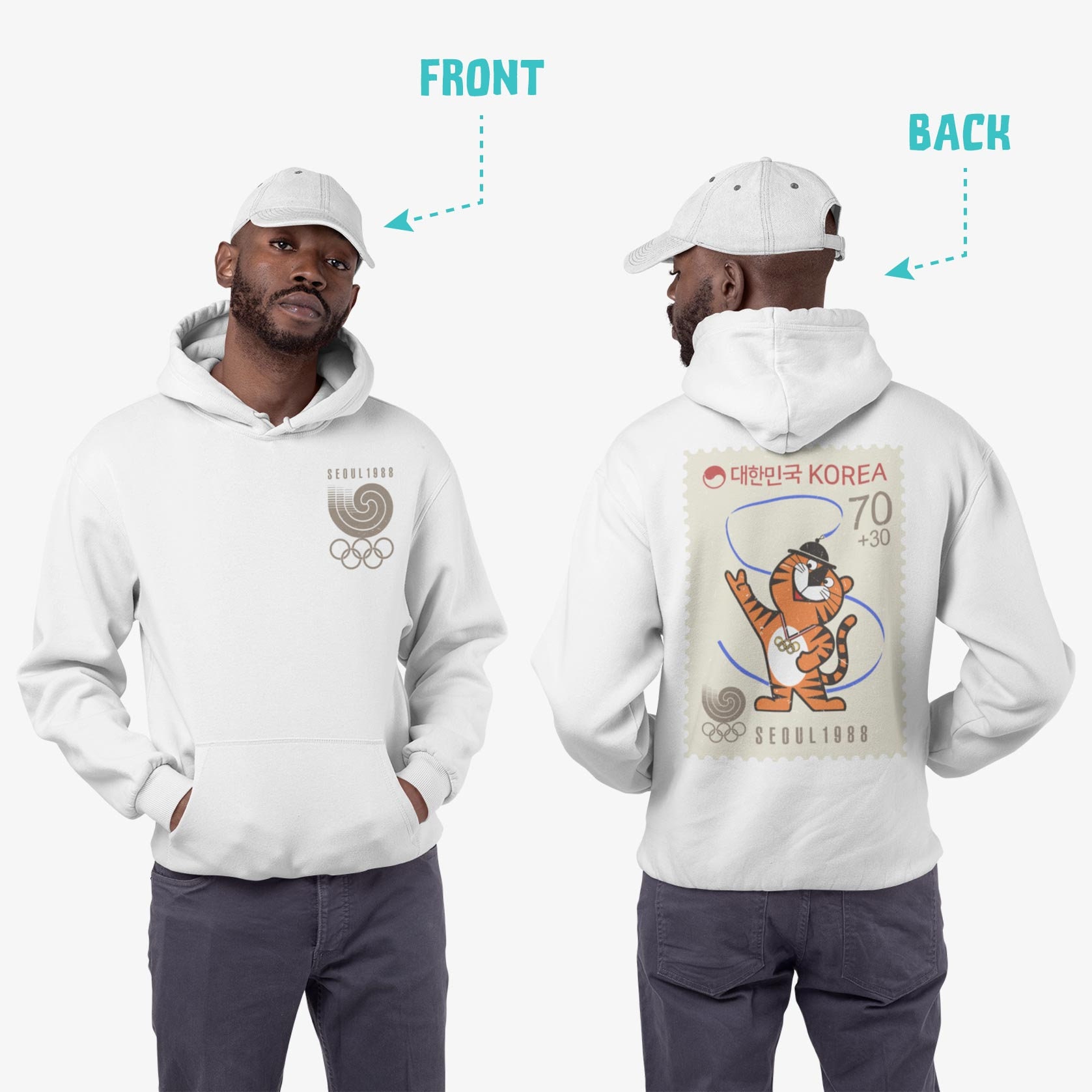 Hodori Tiger Mascot Stamp - 1988 Seoul Korea Olympics - Inspired by ...