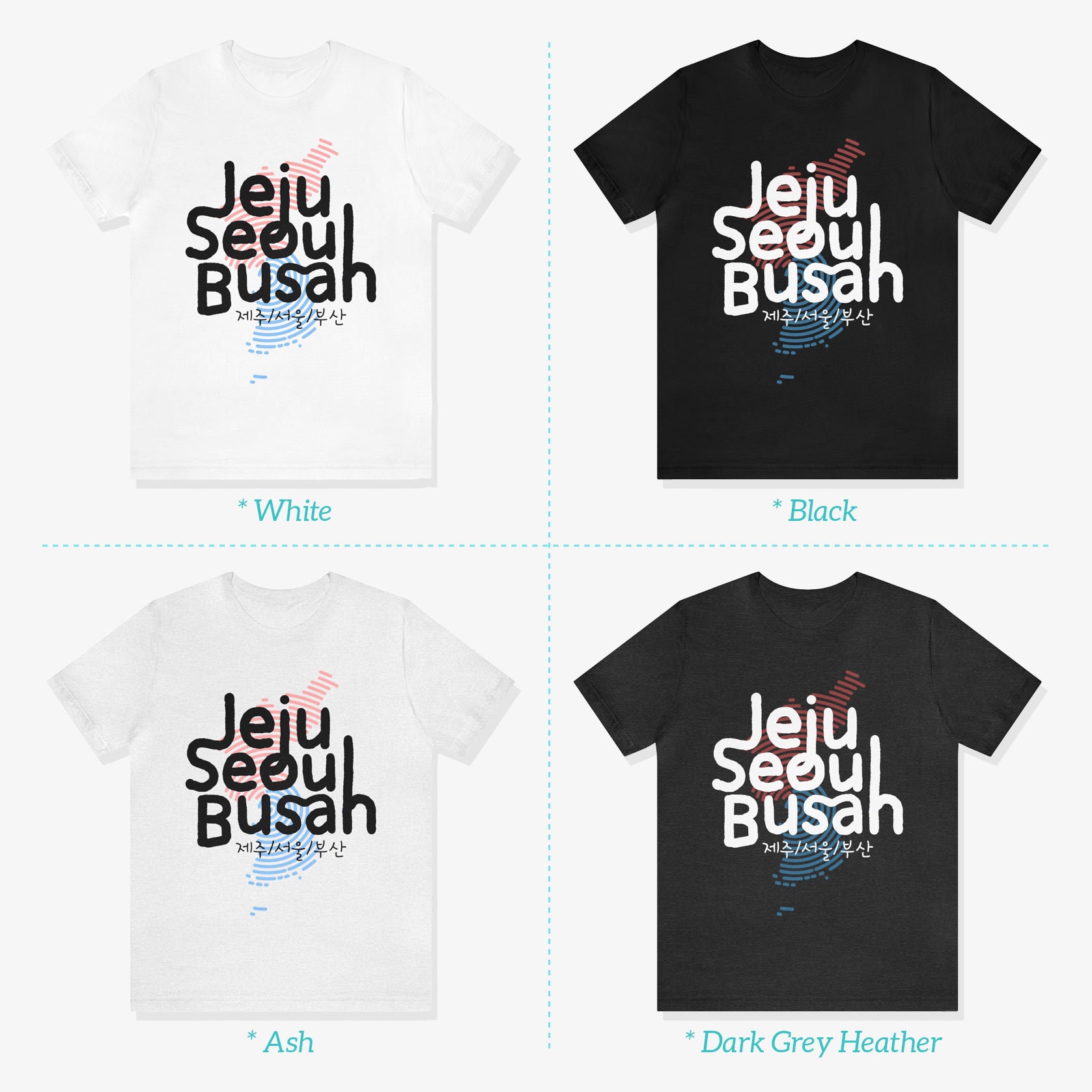 Jeju, Seoul and Busan - Cities of South Korea / Unisex T-shirt / K-pop ...