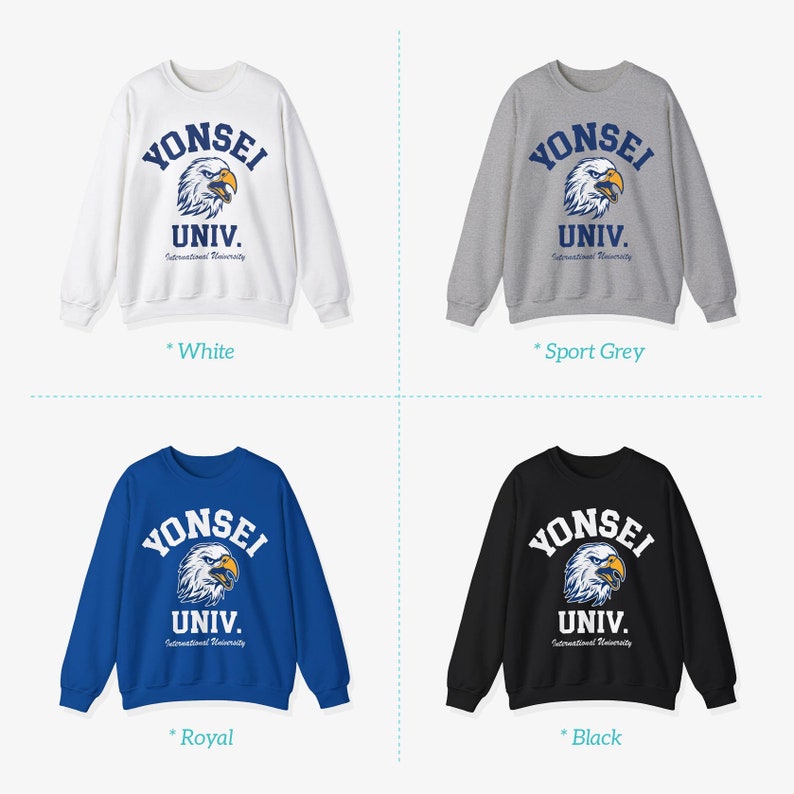 Yonsei University - Inspired by South Korea College / Unisex Sweatshirt / K-pop, K-drama, K ...