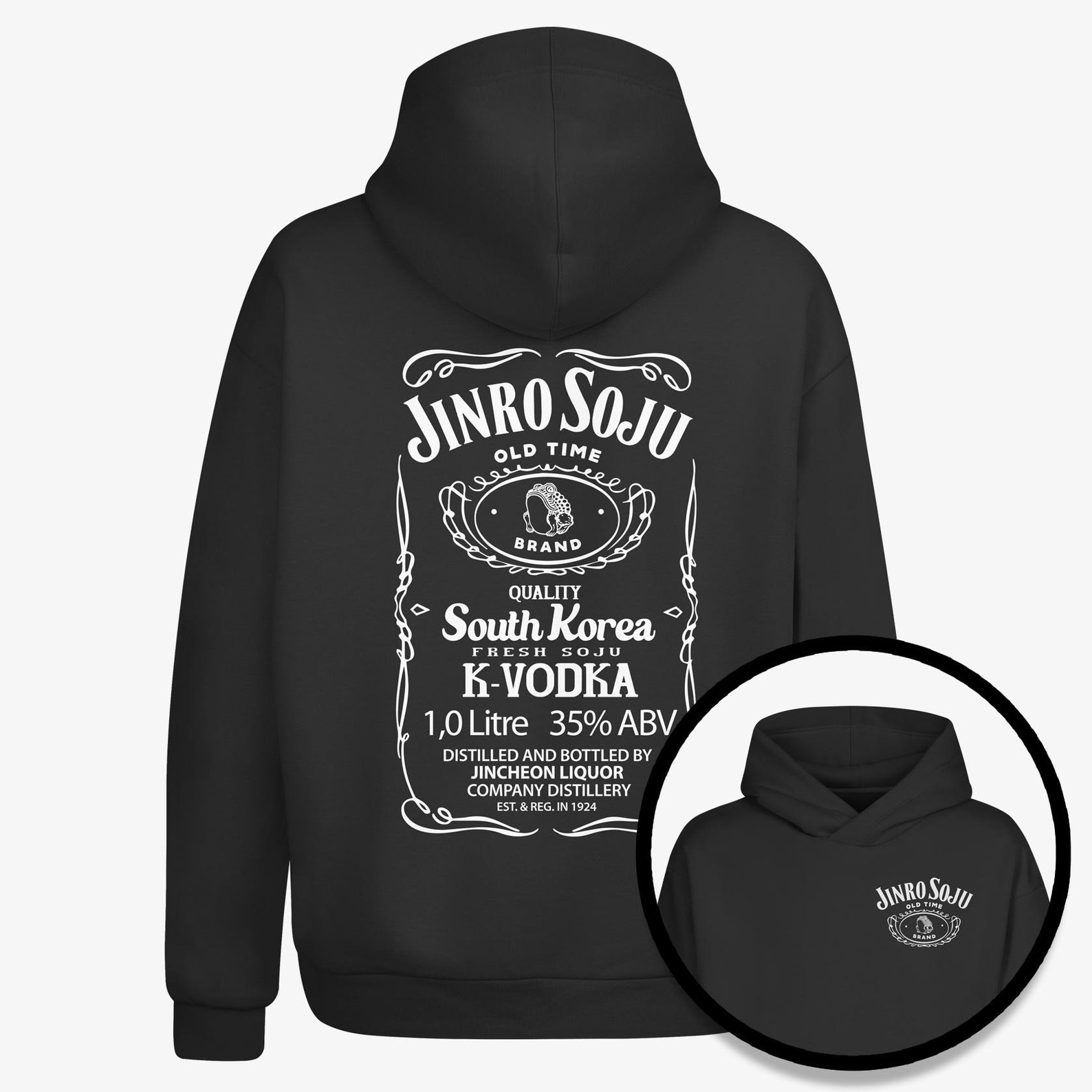 SOJU WHISKEY - Inspired by Korean Alcohol / Unisex Hoodie / K-pop, K ...