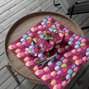 Macaroon Wrapping Paper, Cookie Lover Wrapping Paper, Bakery Gift Wrap ...
