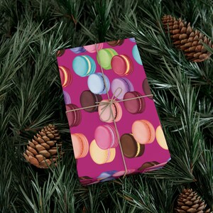 Macaroon Wrapping Paper, Cookie Lover Wrapping Paper, Bakery Gift Wrap ...