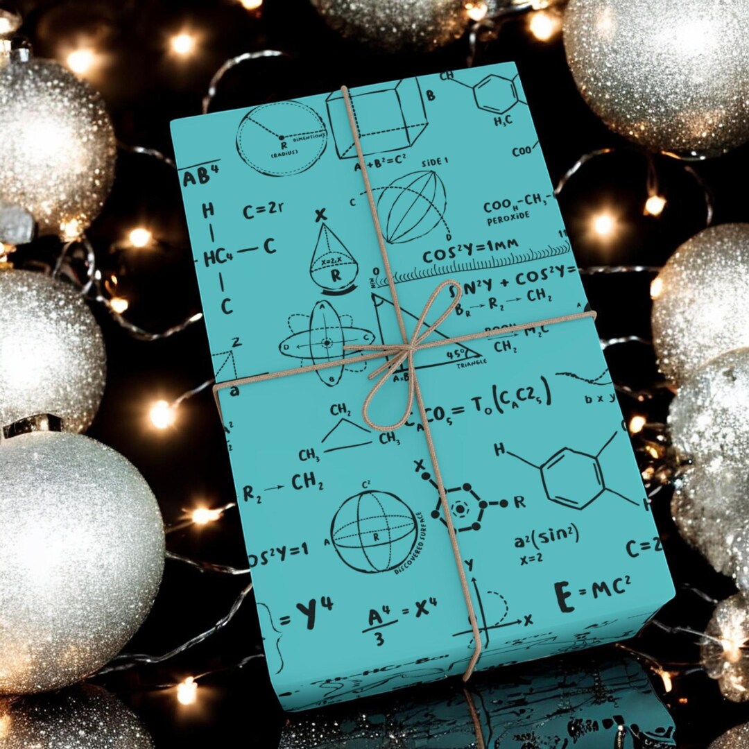 Science Themed Gift Wrapping Paper, Ideal Gift Idea for Scientist or ...