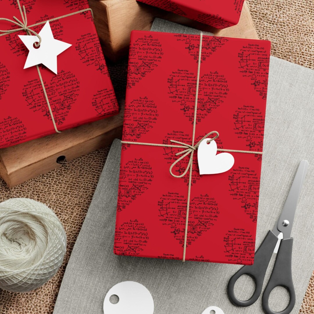 Math Lover Gift Wrap Paper, Christmas Math Teacher Gift, Mathematician ...