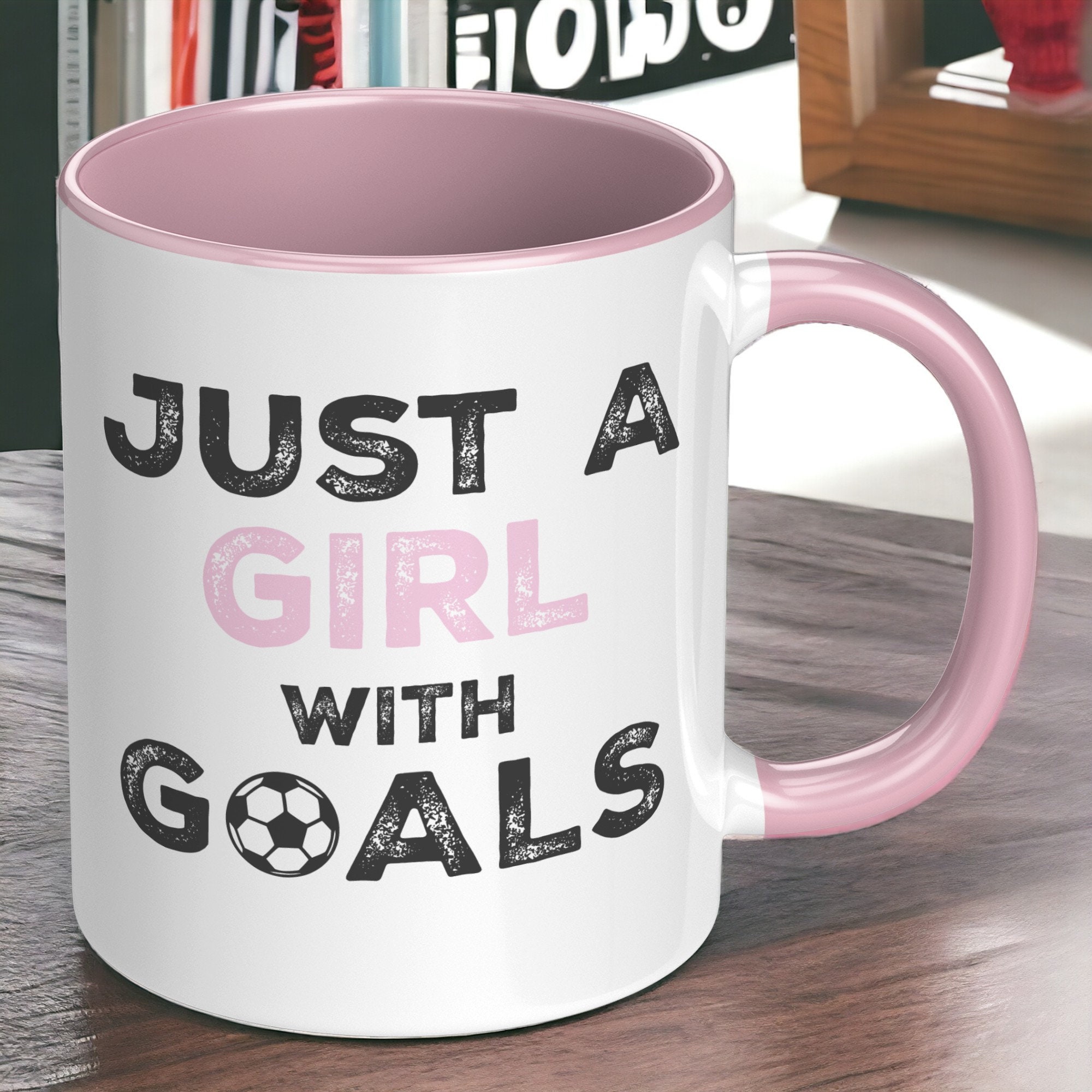 Soccer Girl Mug Just a Girl With Goals Mug Inspirational Gift for ...