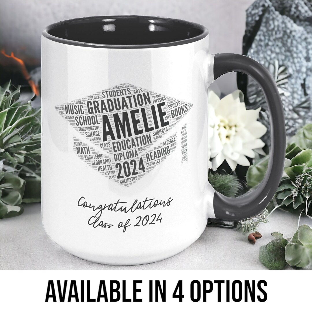 Personalized Graduation Coffee Cup Custom Graduation Cap Mug College ...