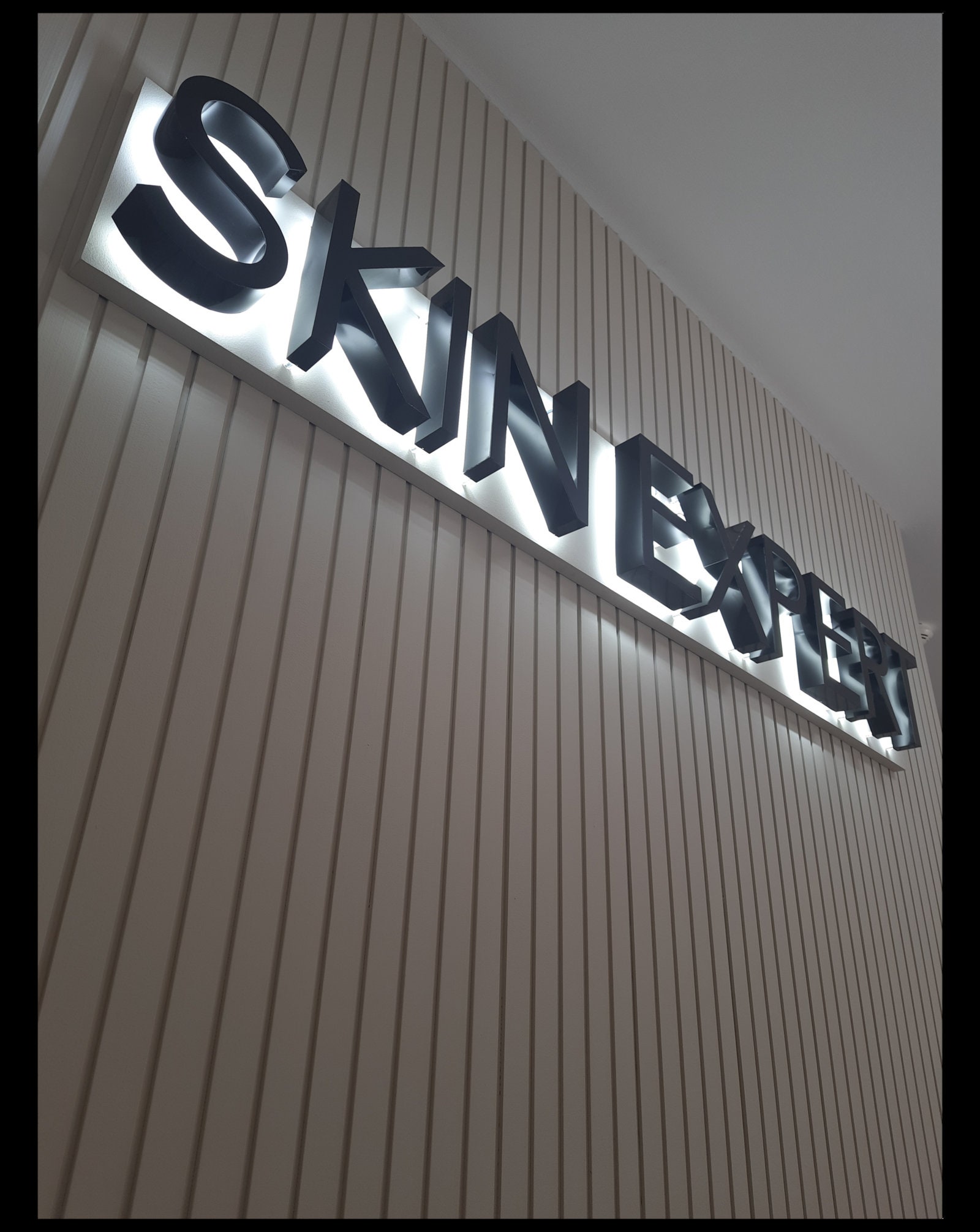 Backlit Signage Reception Logo Reception Sign Halo Lit - Etsy