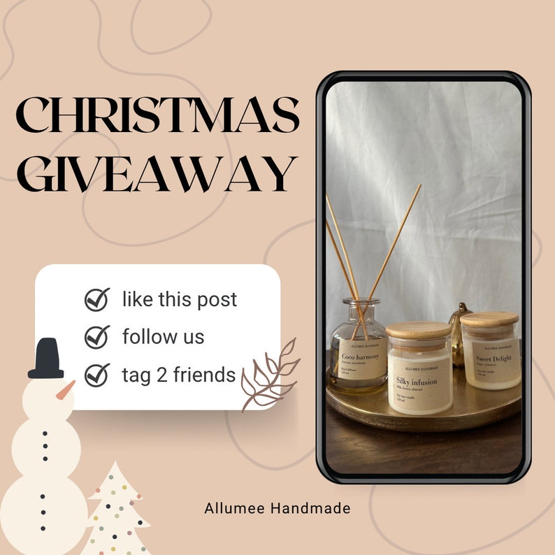 Winter Giveaway Template - Etsy