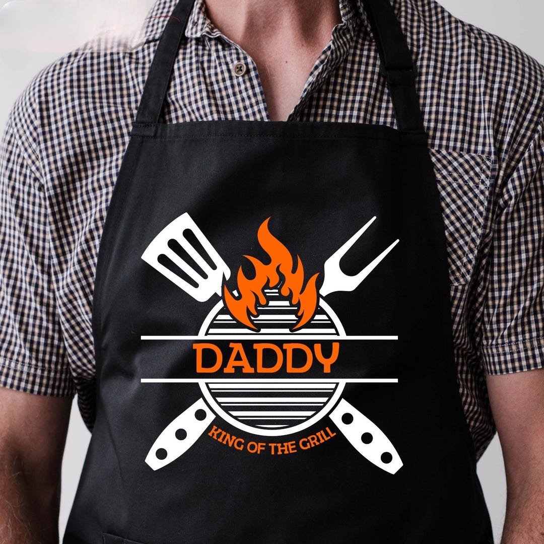 King of the Grill Apron Fathers Day Gift, Grill Daddy Apron, Dad ...