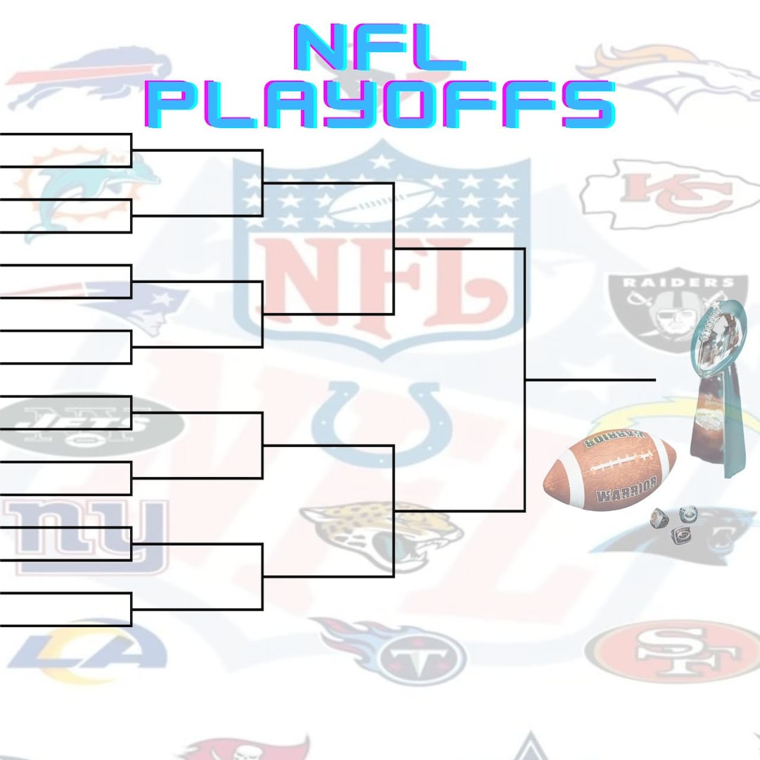 NFL Playoffs Bracket Printable Download - Etsy