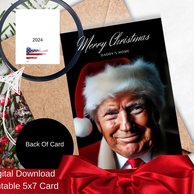 Trump Christmas Card - Etsy