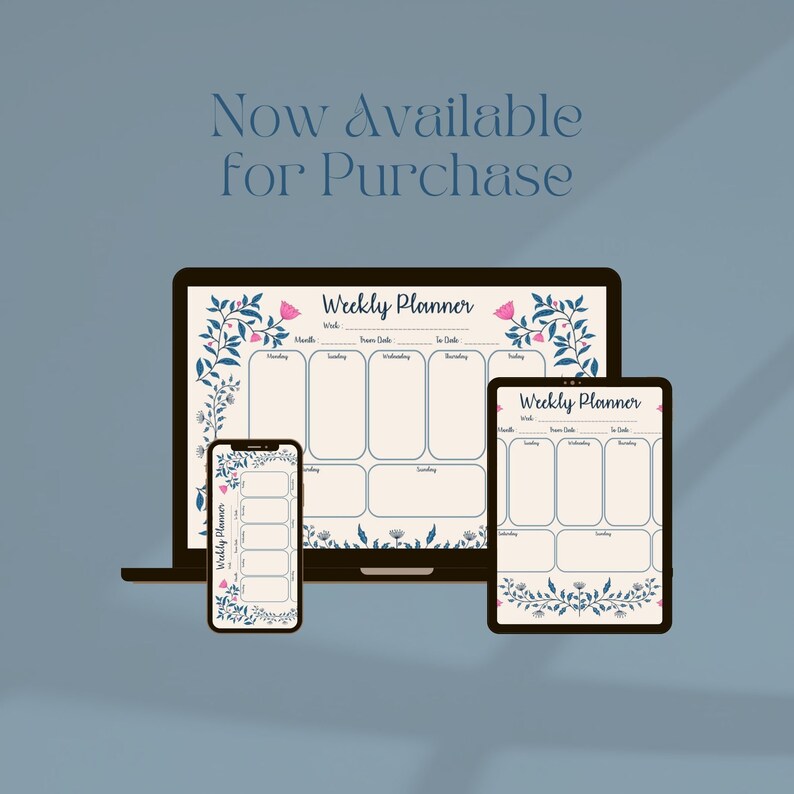 Weekly Planner Template To-do List Everyday Planner Template - Etsy