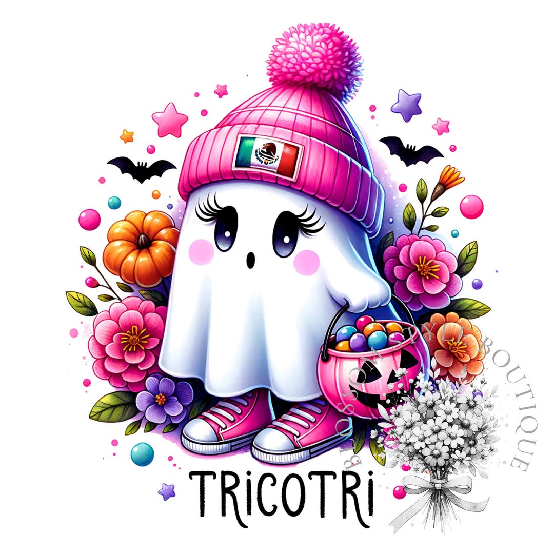 Tricotri Ghost PNG Fantasma Spanish Ghost Shirt Cute Latina Halloween ...