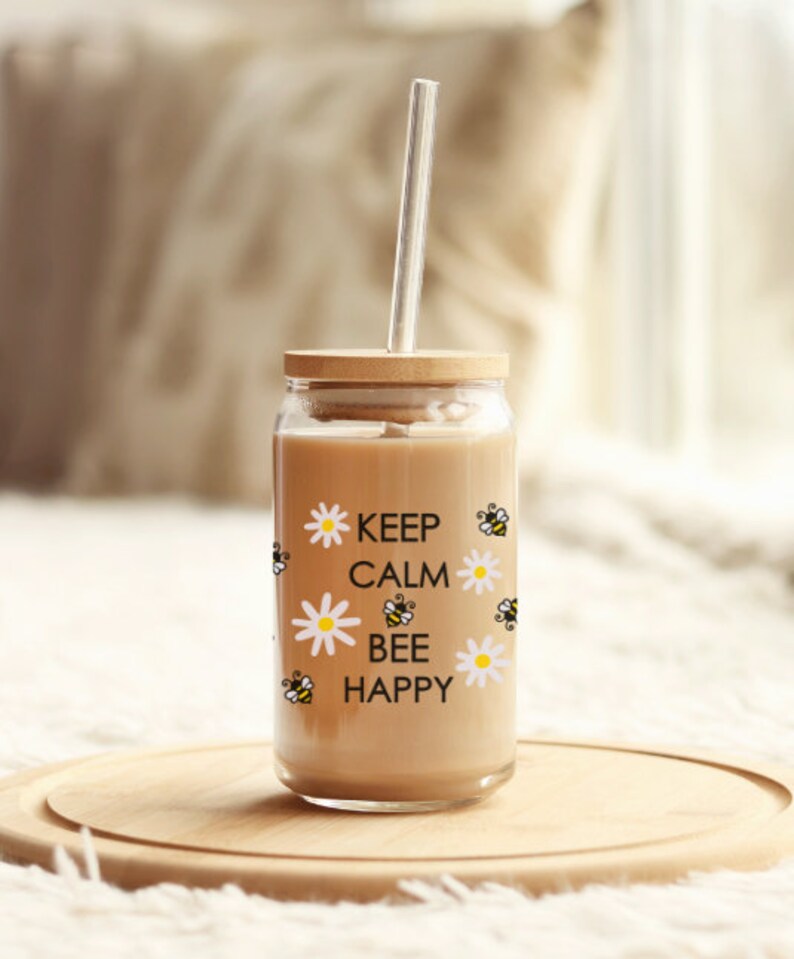 Positive Affirmation Libby Cups, 16oz, Daily Manifestation Reminders, Beer Can Glass With Lid ...