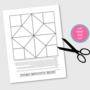 Fortune Teller Template / Instant PDF Download / Stress Catcher for ...