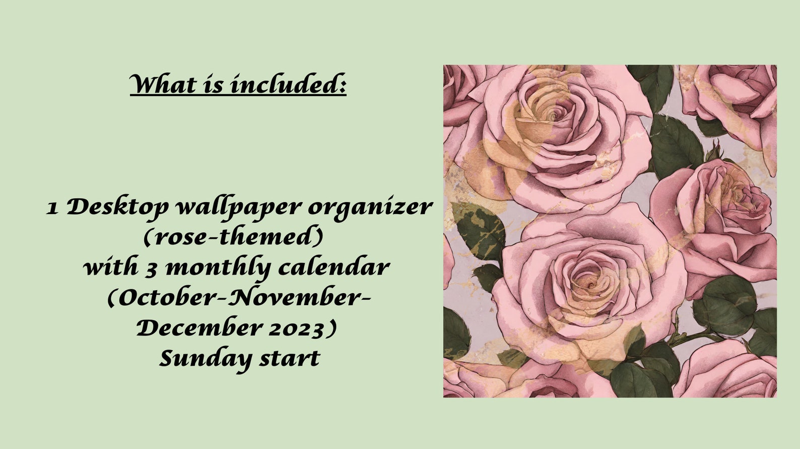 Desktop Wallpaper Organizer and Calendar - Etsy