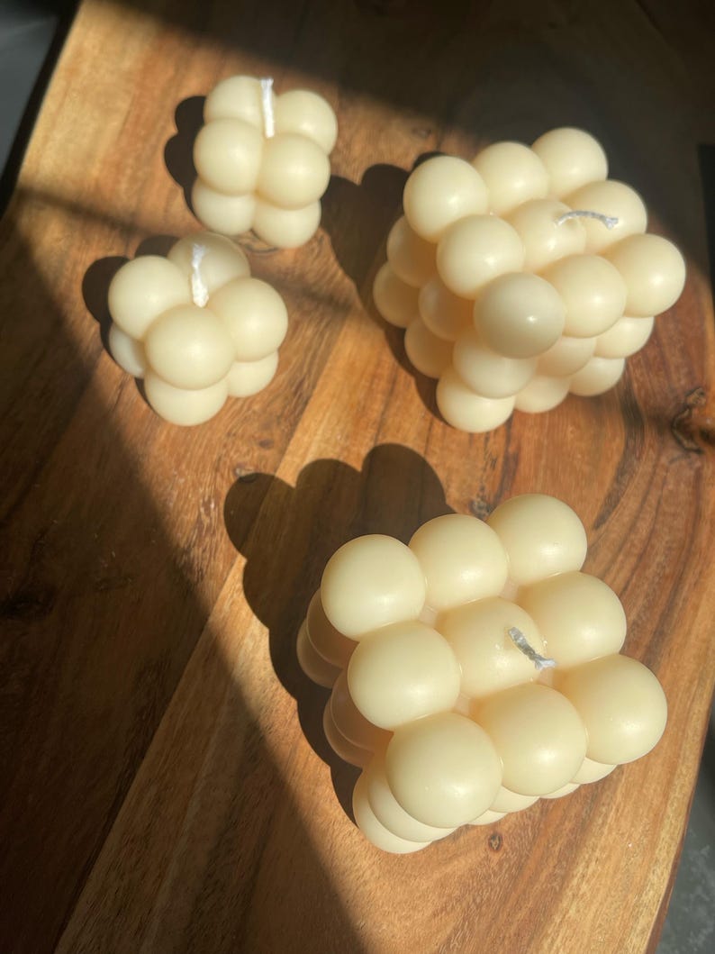 2 Luxury Bubble Candle | Unscented Candle| Home Decor| Favors| 1 Medium ...