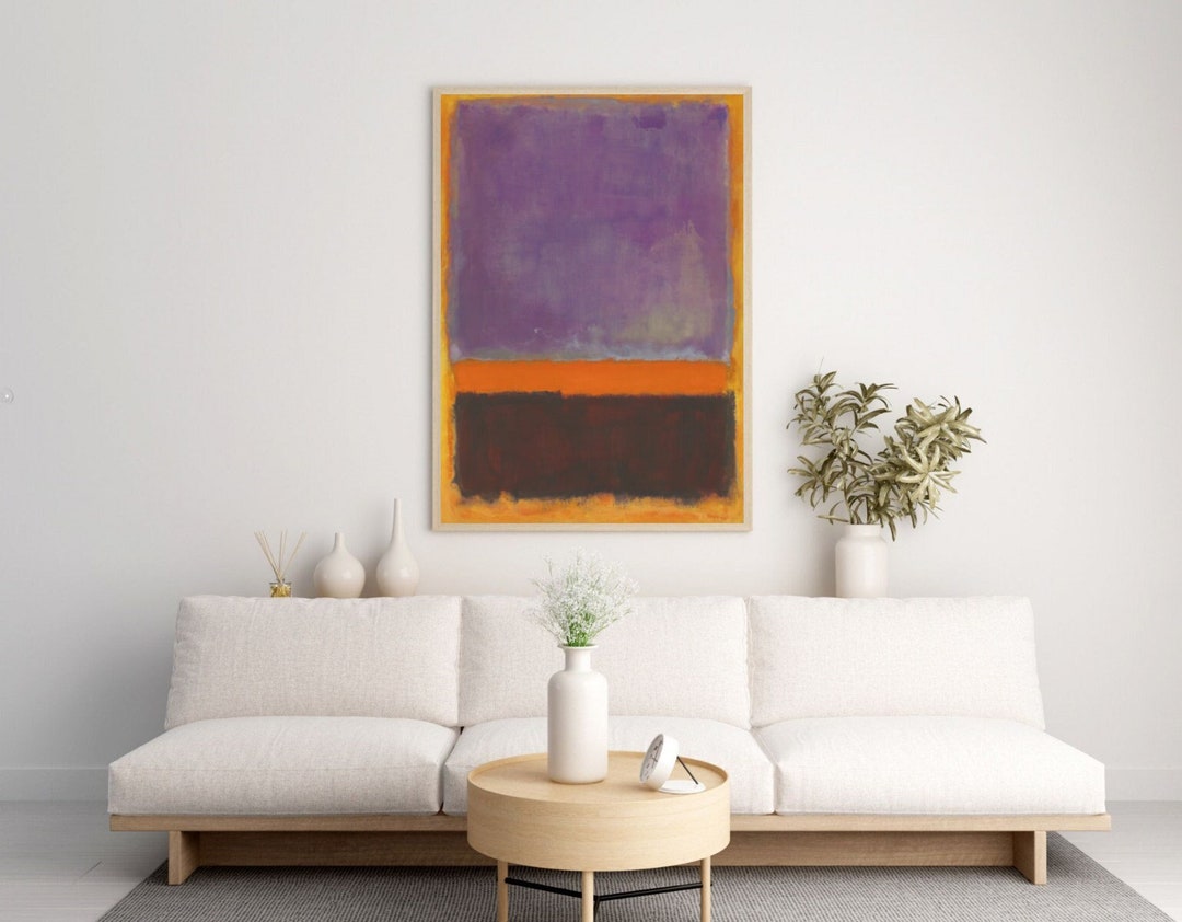 Mark Rothko Purple Canvas Wall Art, Mark Rothko Vintage, Decor for Gift ...