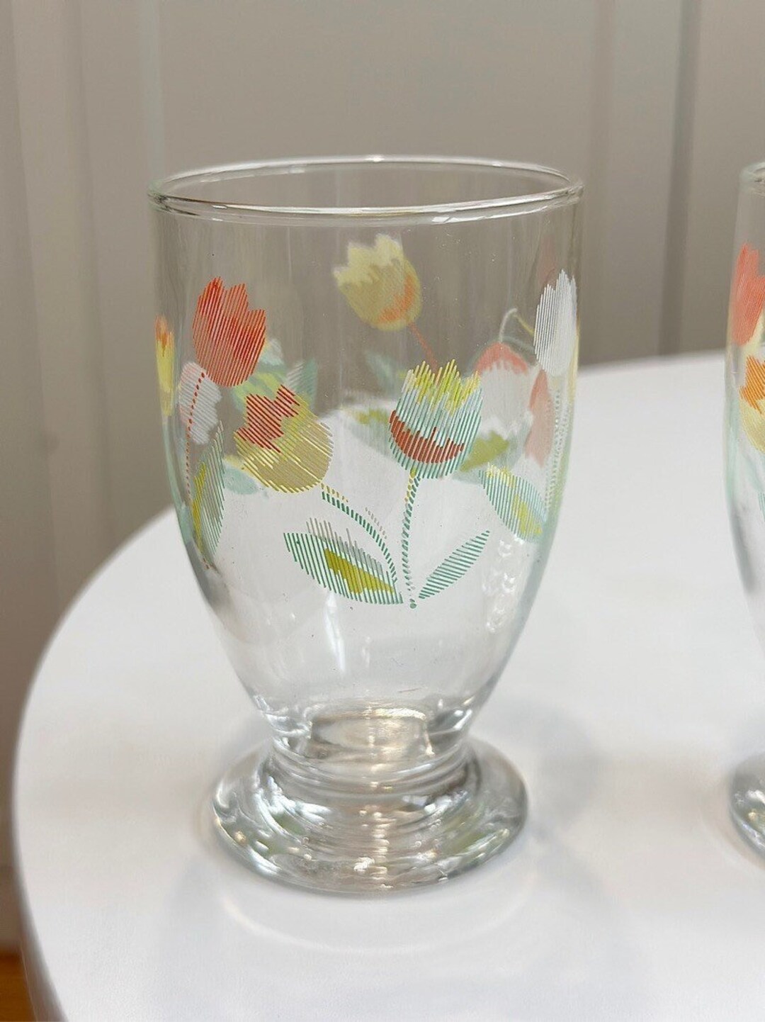 Japanese Tulip Interactive Glass Water Glass Beer Glass - Etsy