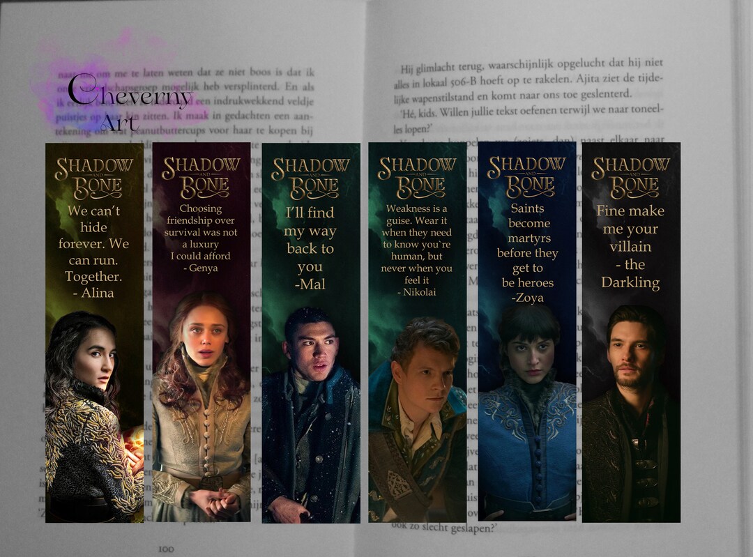 Shadow and Bone Bookmarks - Etsy