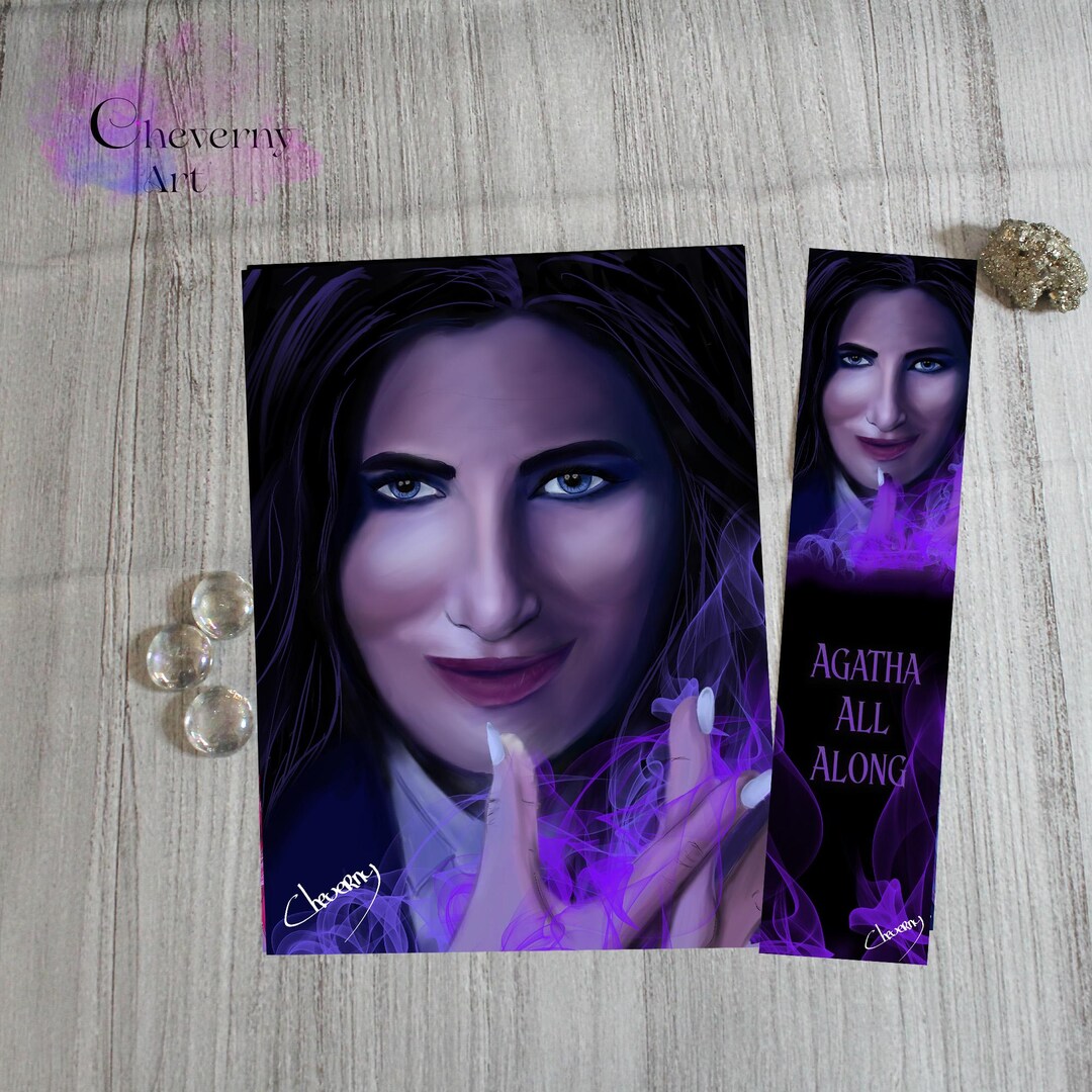Agatha All Along Drawing Art Print Bookmark - Etsy
