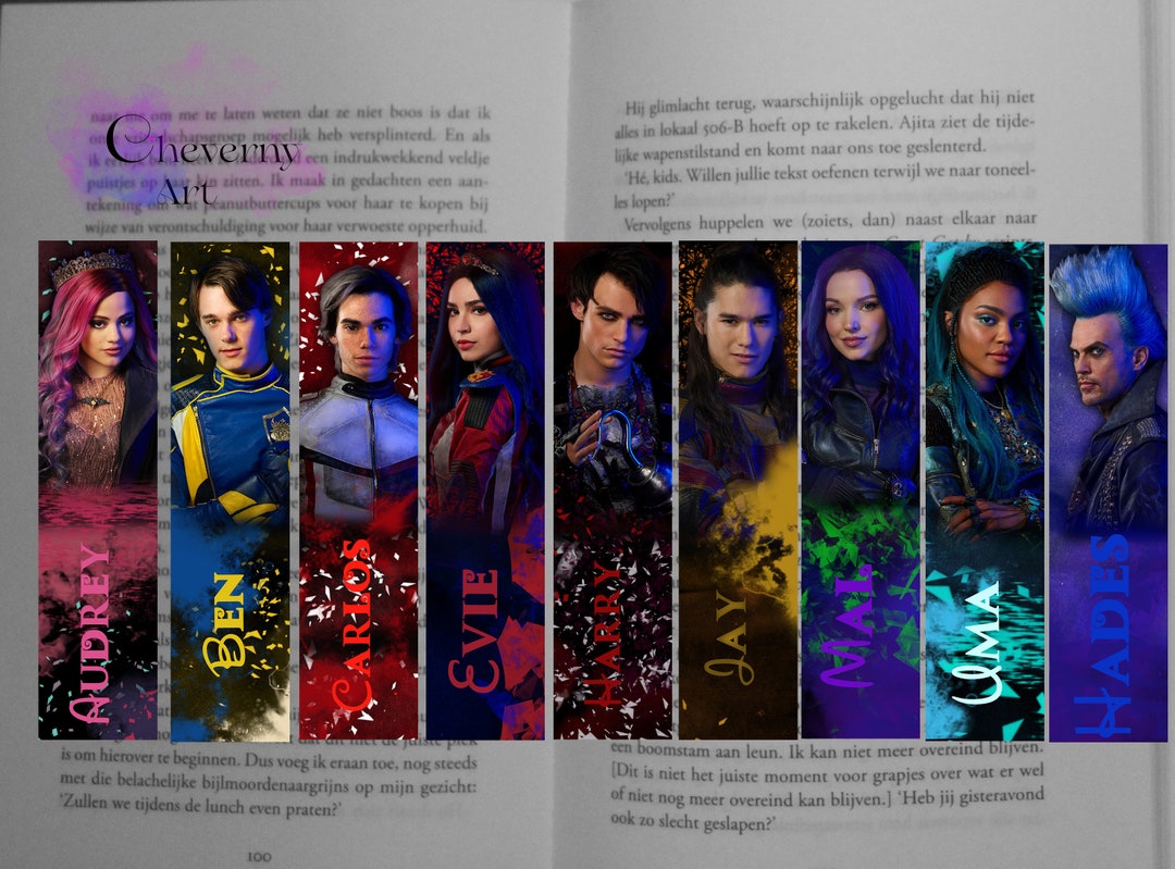 Descendants 3 Bookmarks - Etsy