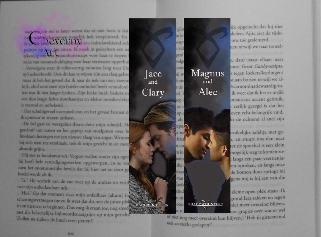 Shadowhunters Bookmarks Malec and Clace - Etsy