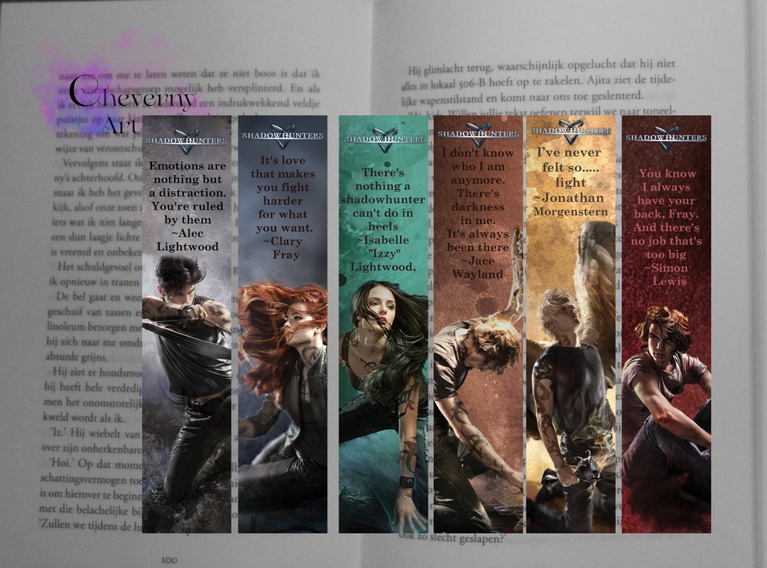 Shadow Hunters Bookmarks - Etsy