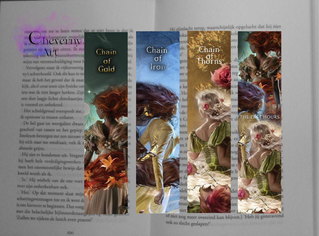 Shadow Hunter/ Chain of Gold Bookmarks - Etsy