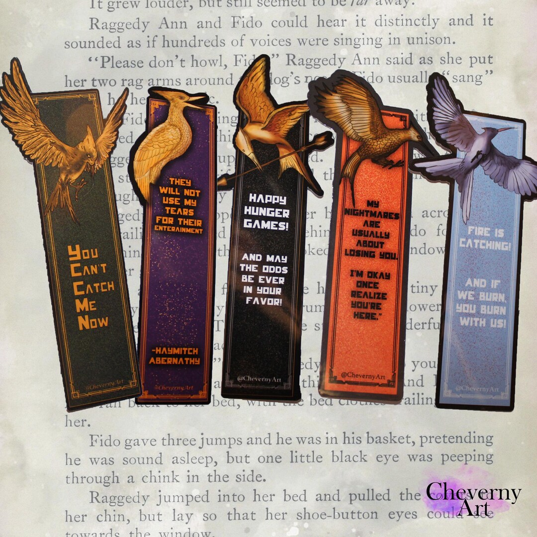 The Hunger Games Bookmark Set - Etsy