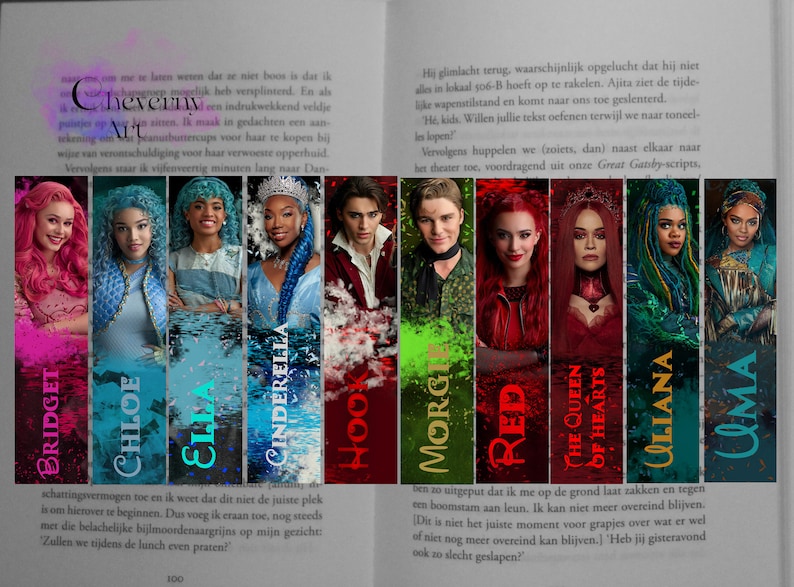 Descendants 4 the Rise of Red Bookmarks - Etsy