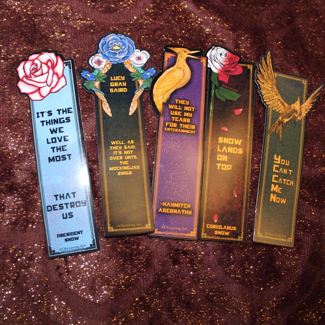 The Hunger Games Bookmark Set - Etsy