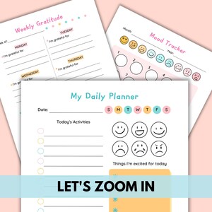 Kids Printable Planner – Daily and Weekly Planner for Kids, School ...