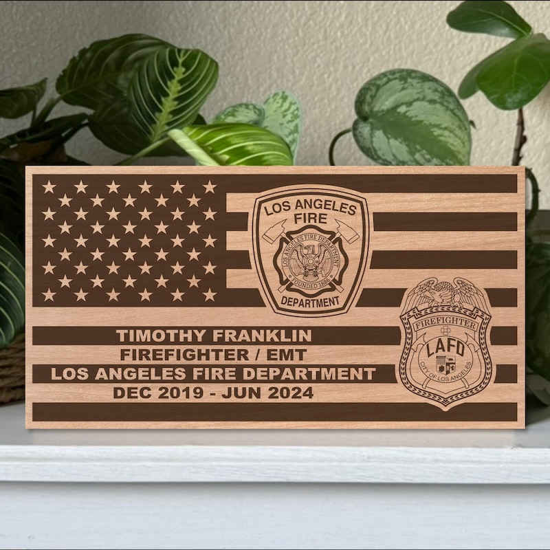 Firefighter Plaque - Etsy