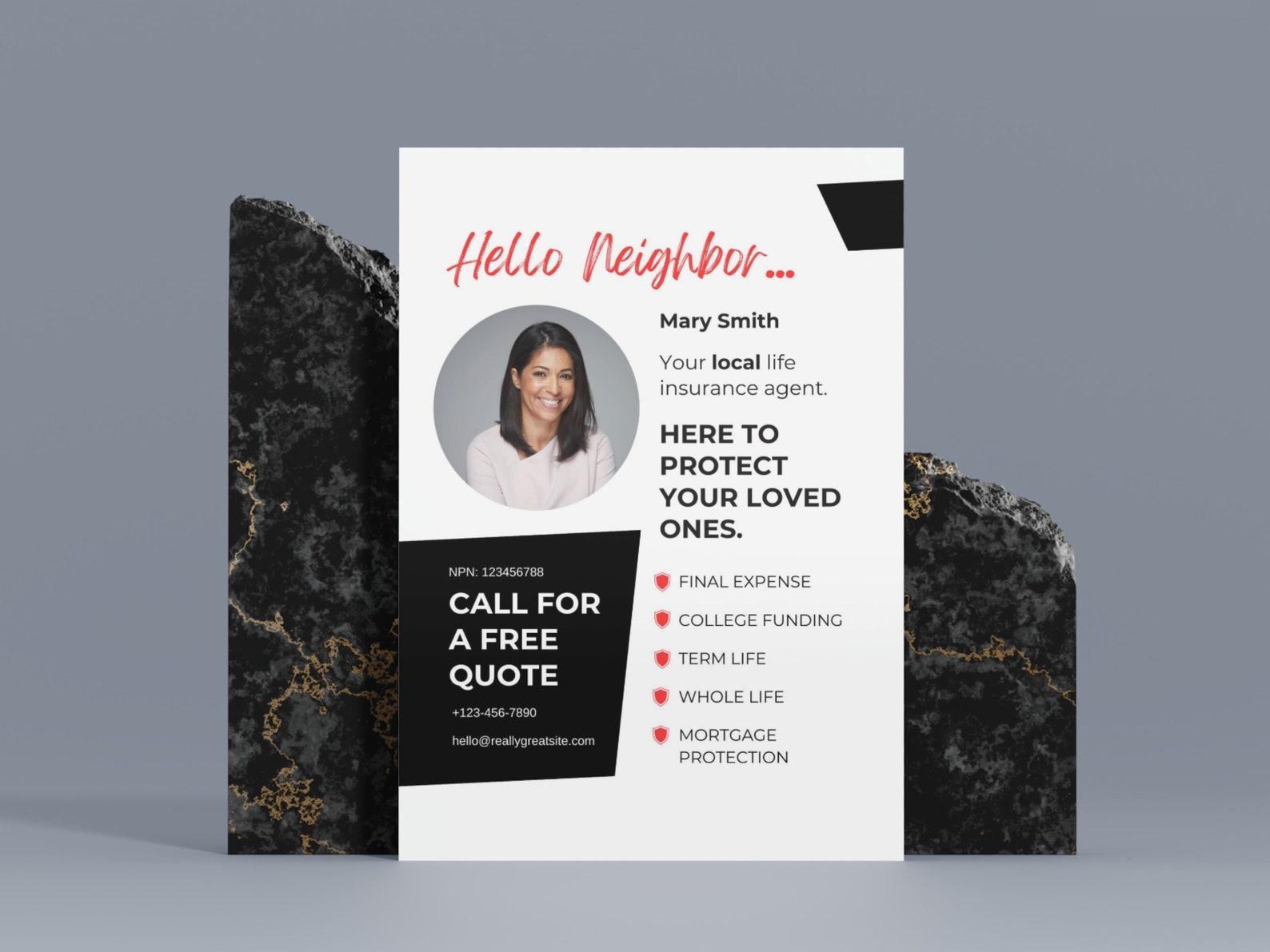 Life Insurance Agent Flyer Template: Editable Canva Design - Etsy