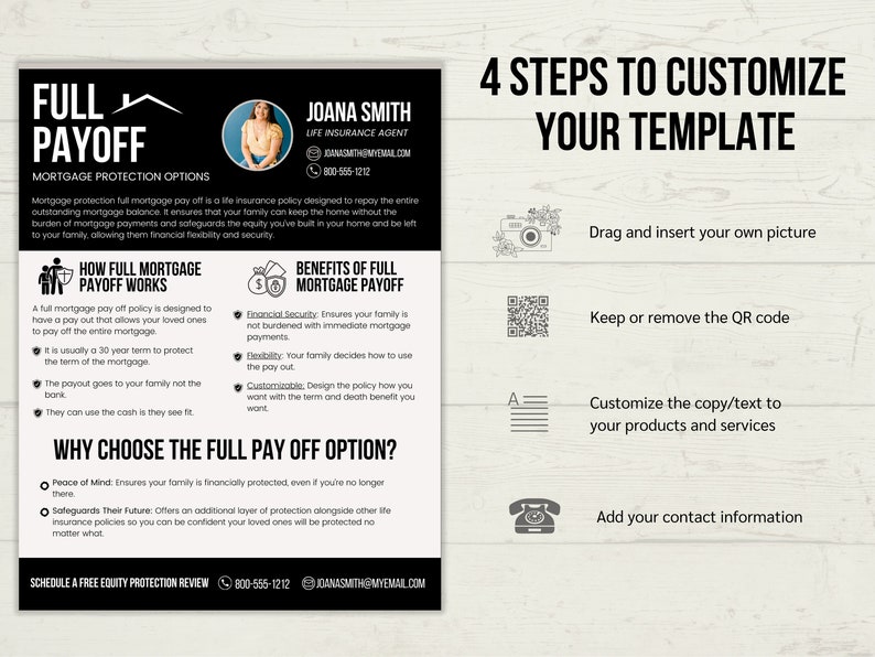 Mortgage Protection Flyer: Life Insurance Agent Marketing Template ...